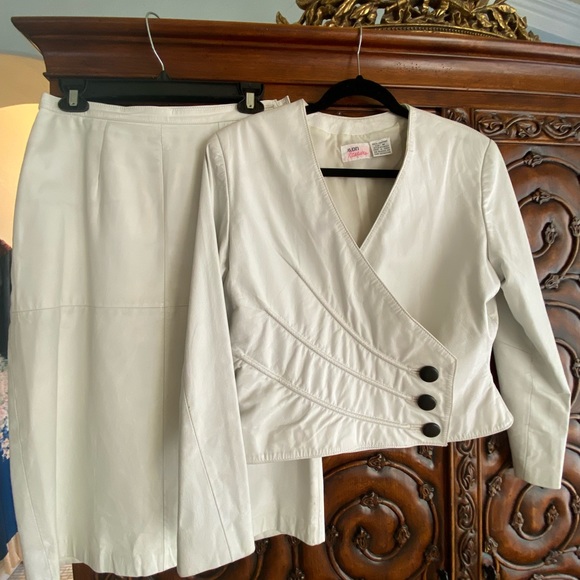 Avon | Jackets & Coats | Vintage Leather Twopiece Suit | Poshmark